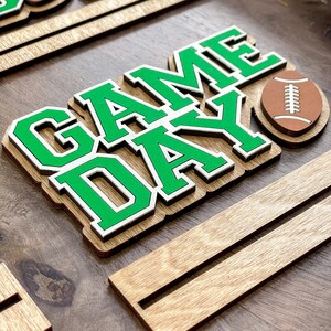 Standing Football Sign SVG, Digital File, Touchdown, Go Team, Game Day ...