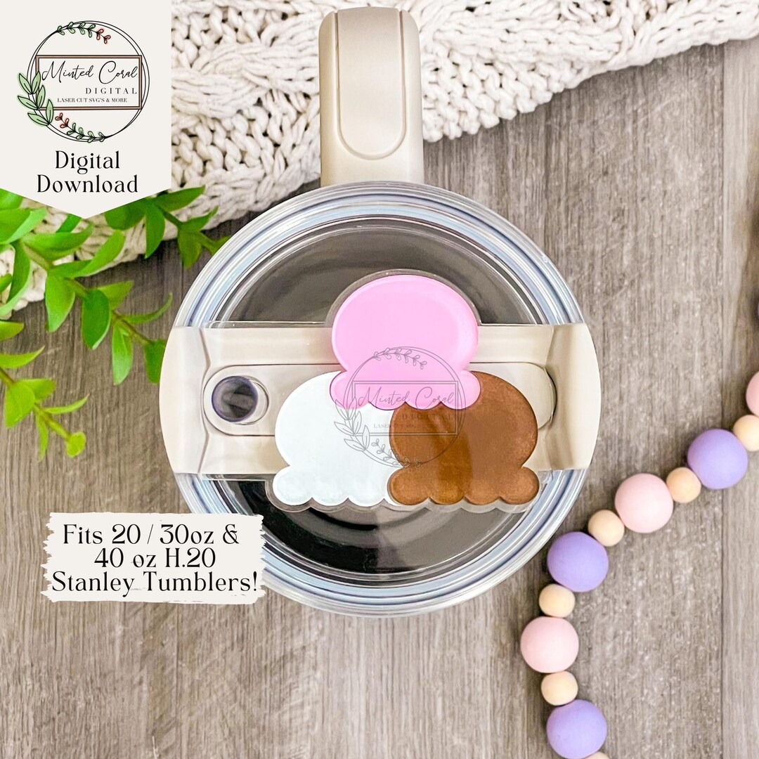 Ice Cream Stanley Name Plate SVG, Digital Download, Summer Topper ...