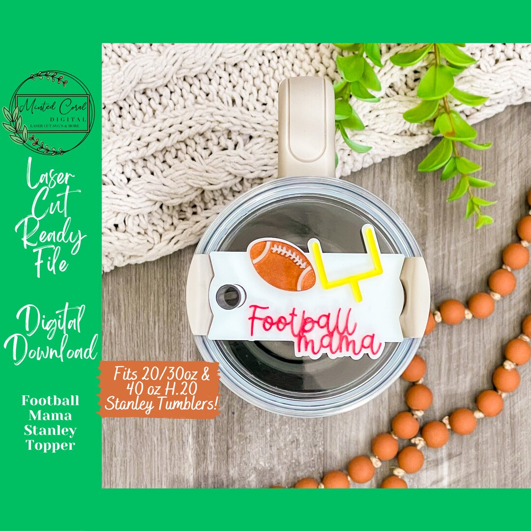 Football Mama Stanley Name Plate SVG, Digital File, Game Day, Go Team ...