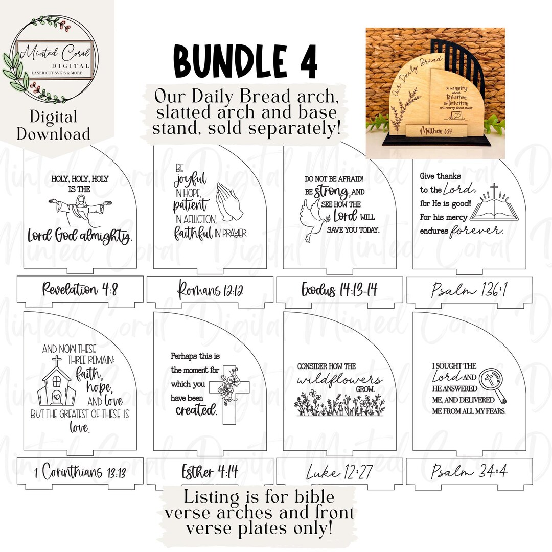 Daily Scripture Interchangeable Bundle, Our Daily Bread, Inspirational ...