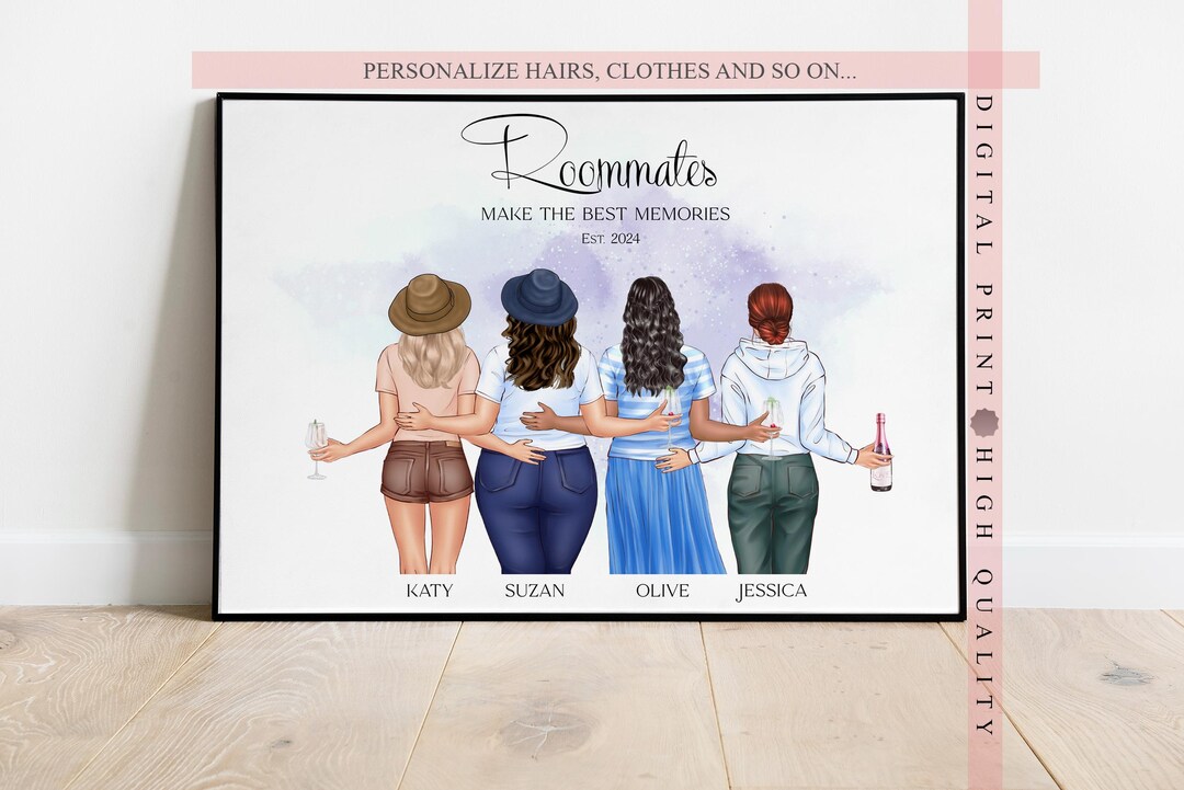 Dorm Room Decor Gift for Roommates Personalized Roomies Gifts Dorm ...