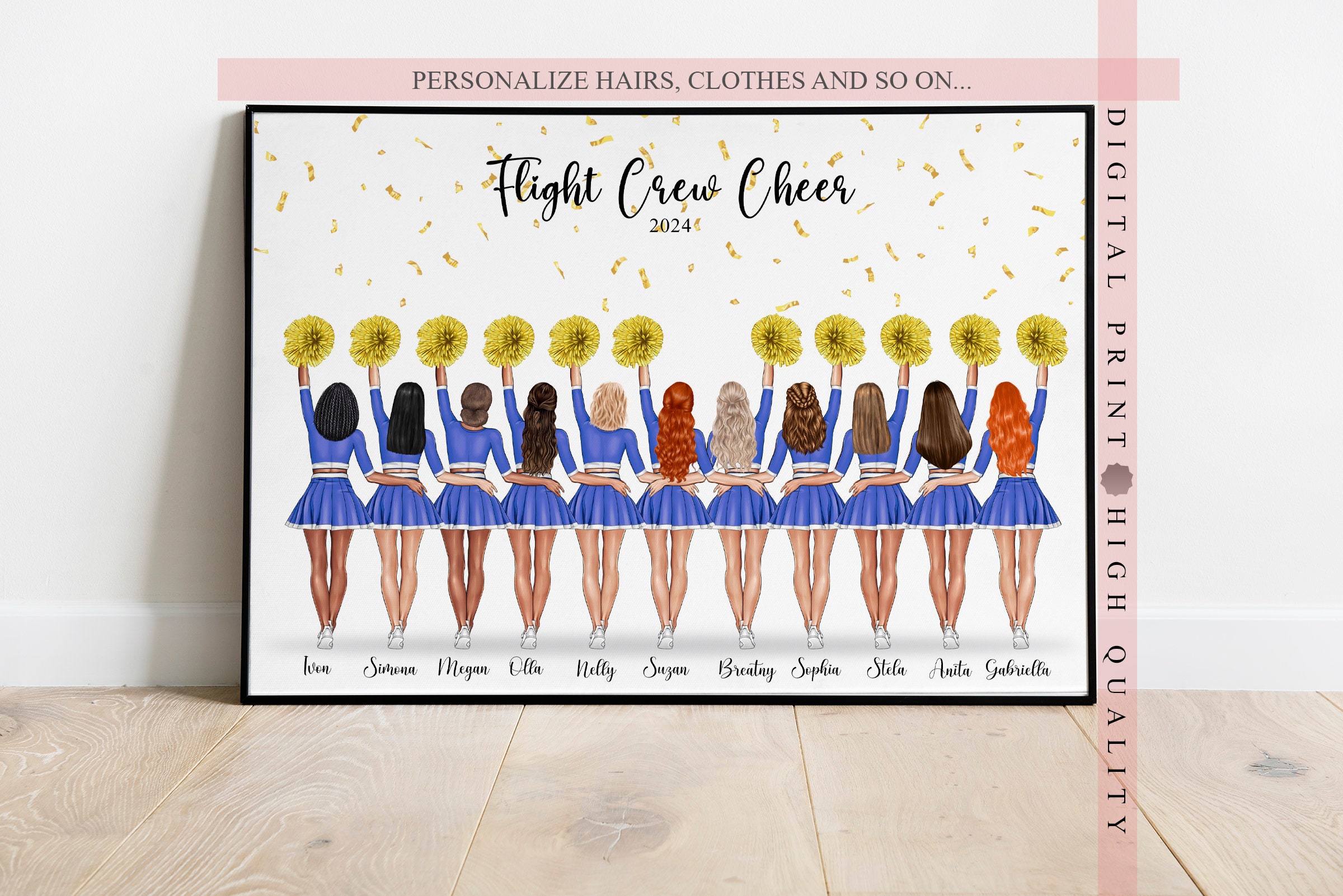 Personalized Cheer Team Gift Customize Your Print Team Gift Idea End of ...