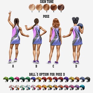 Personalized Netball Team Print - Gift Teammates - Celebrate Teamwork ...