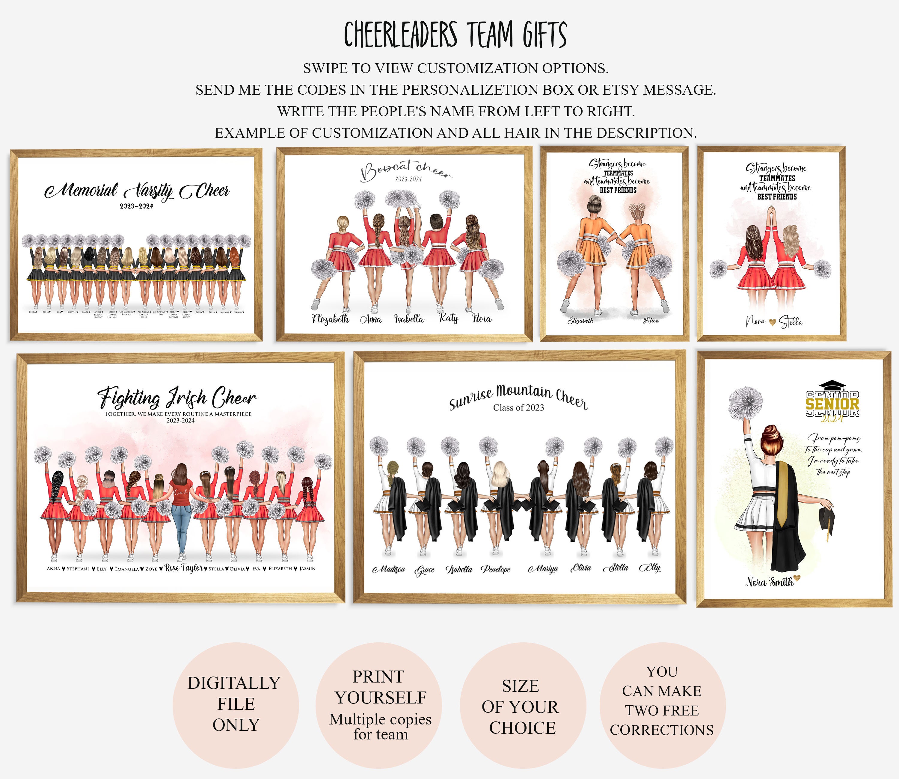 Senior Cheerleader Graduation Gift, Personalized Cheerleader ...