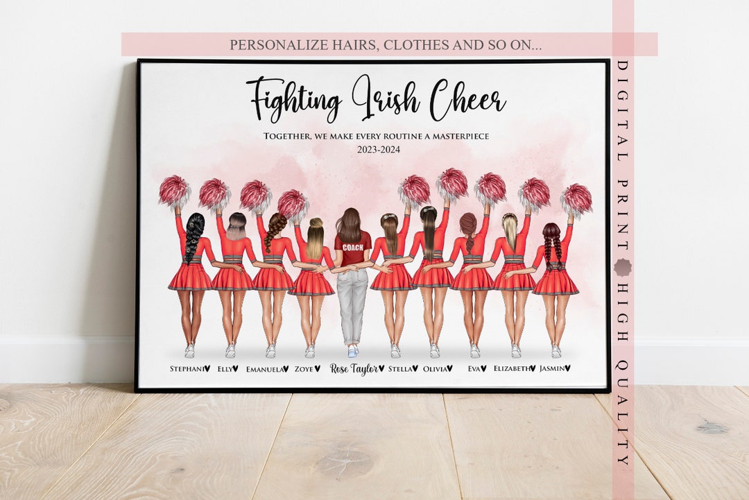 Cheerleaders Coach Gift - Personalized Cheer Team Coach Gift - Coach ...