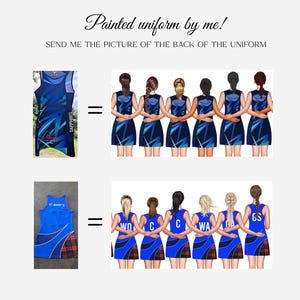Personalized Netball Team Print - Celebrate Teamwork and Sportsmanship ...