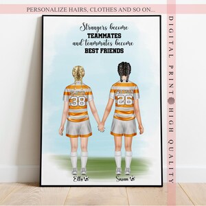 Personalized Soccer Bestie Print - Custom Sports Art - the Ultimate ...