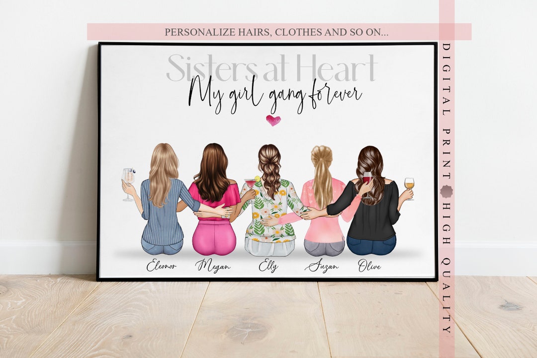 Personalized Best Friends Gift - Group of Friends Gift- Keepsake Gift ...