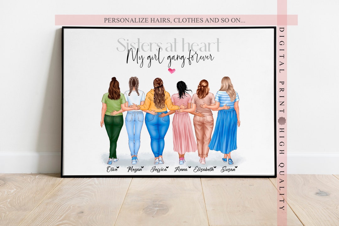 Personalized Best Friends Gift Group of Friends Gift Keepsake Gift ...