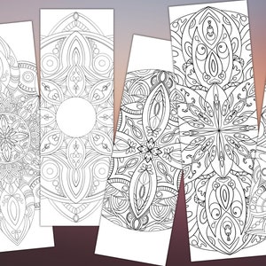 10 Printable Mandala Coloring Pages Bundle - Etsy