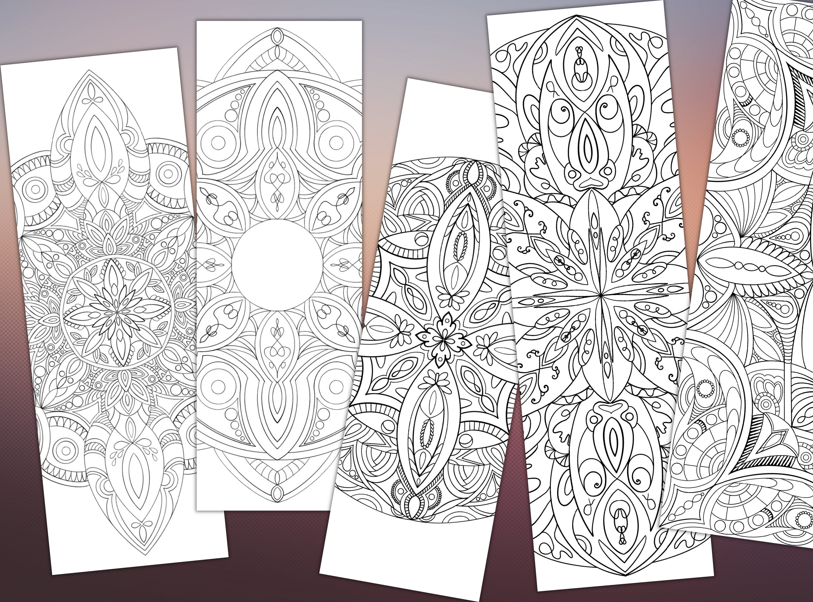 10 Printable Mandala Coloring Pages Bundle - Etsy