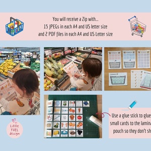 Visual Grocery List for Kids, Shopping List for Children, Shopping ...