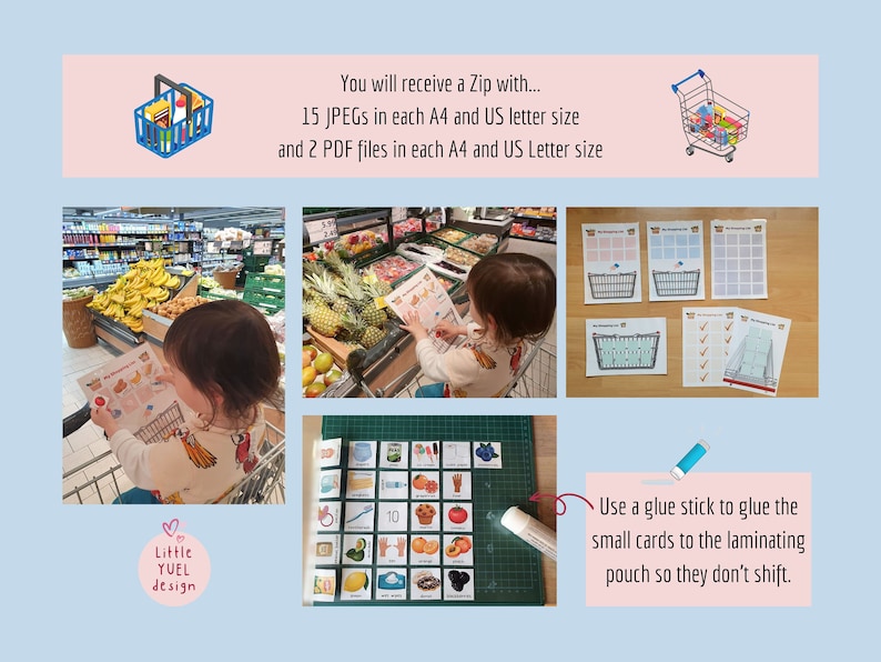 Visual Grocery List for Kids, Shopping List for Children, Shopping ...