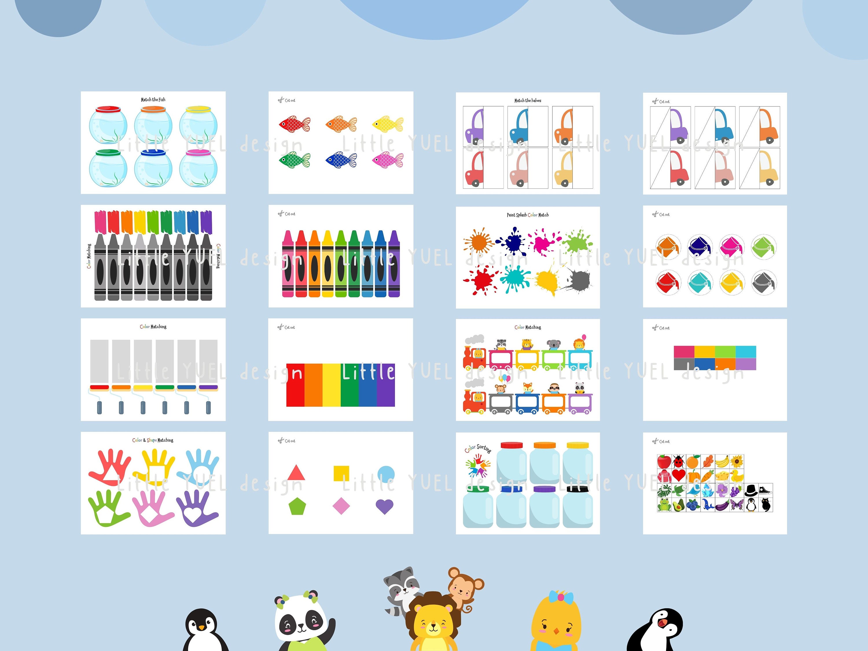 First Busy Book, Toddler Busy Binder, Color Match, Learning Colors ...