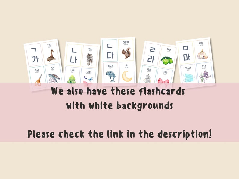 Korean English Flashcard, Korean Vocabulary Flashcards, Hangul/hangeul ...