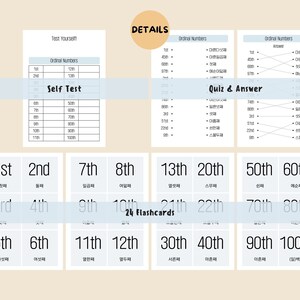 Korean Number Learning Set, Korean Worksheets, Hangul Workbook, Korean ...