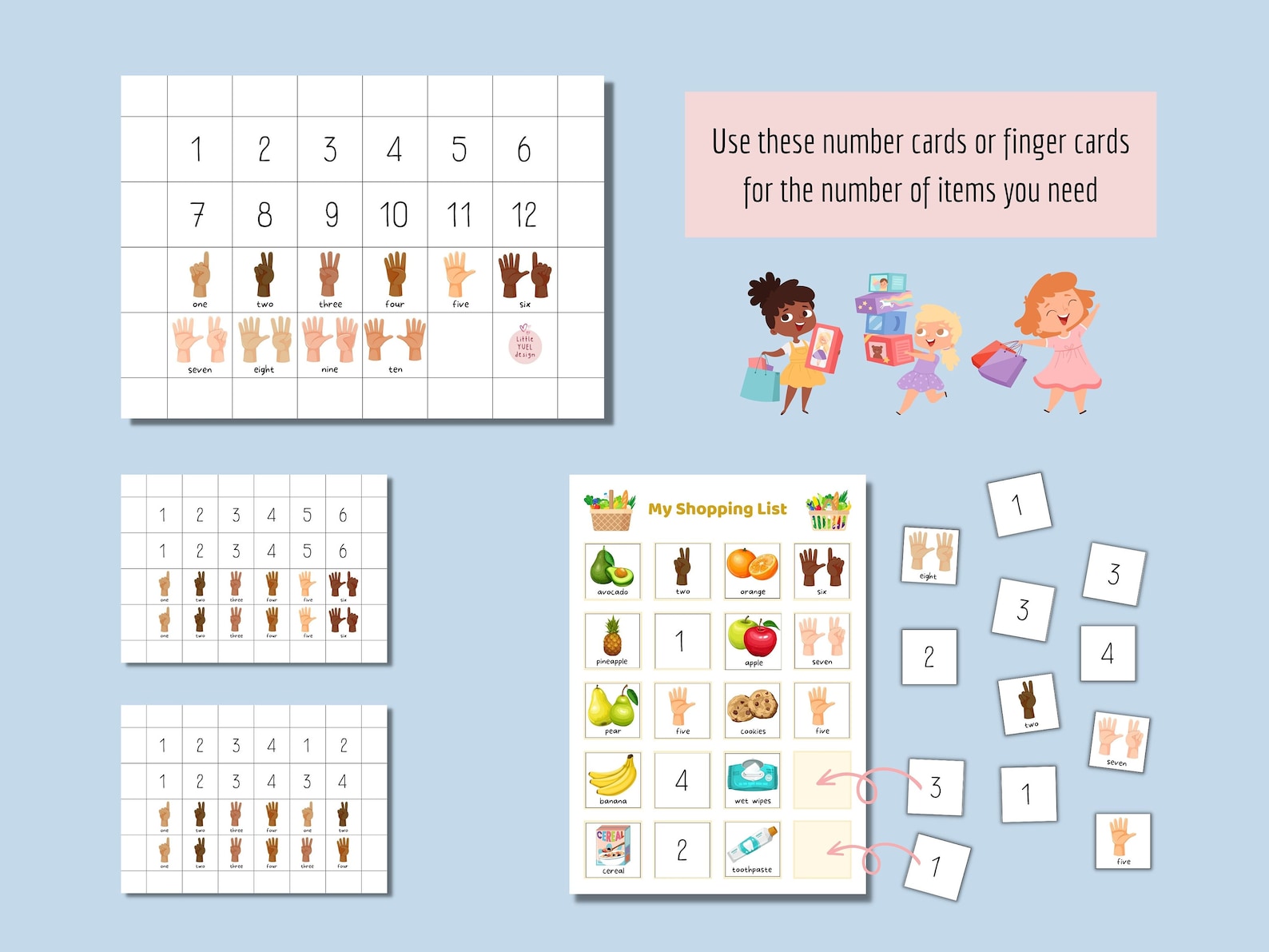 Visual Grocery List for Kids, Shopping List for Children, Shopping ...