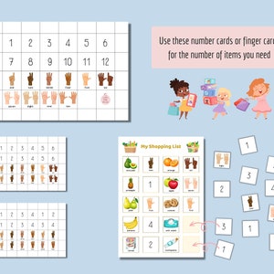 Visual Grocery List for Kids, Shopping List for Children, Shopping ...