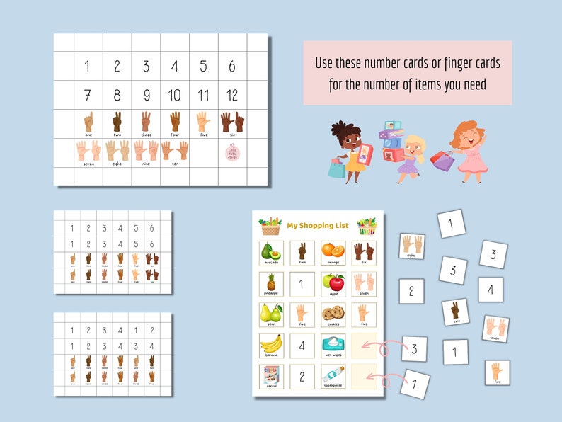 Visual Grocery List for Kids, Shopping List for Children, Shopping ...