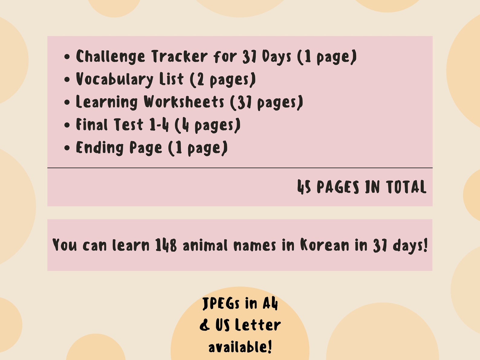 Learning Korean Vocabulary, Korean Worksheet Download, Korean Learn ...