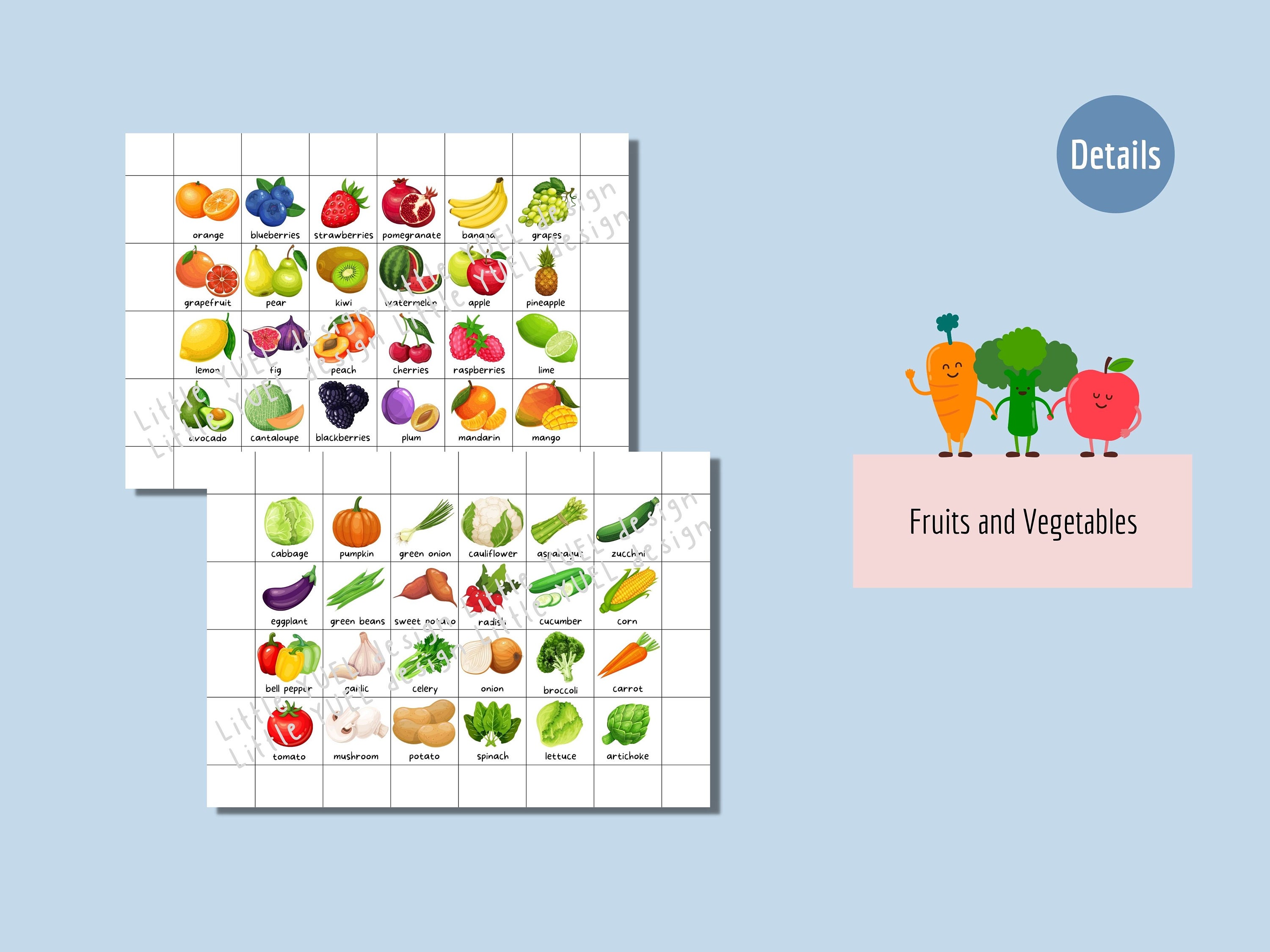 Visual Grocery List for Kids, Shopping List for Children, Shopping ...