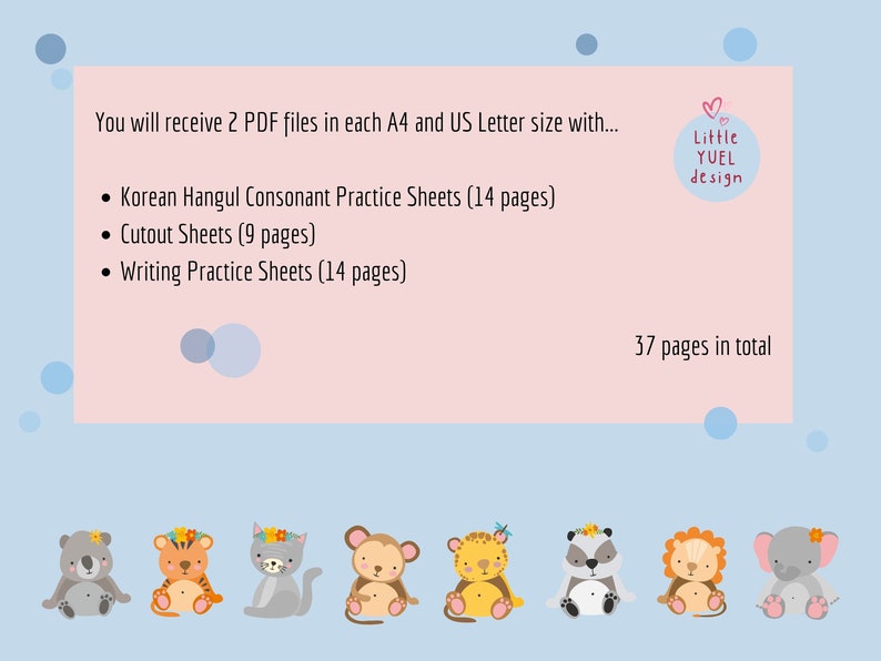 Korean Learning for Kids, Hangul for Children, Korean Consonants ...