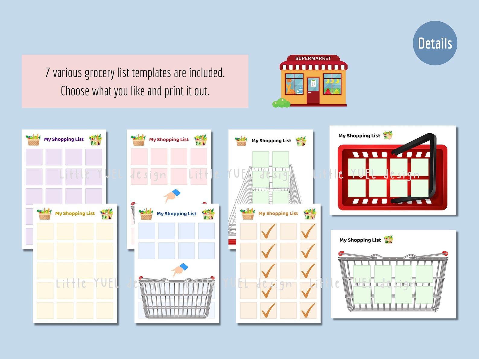 Visual Grocery List for Kids, Shopping List for Children, Shopping ...