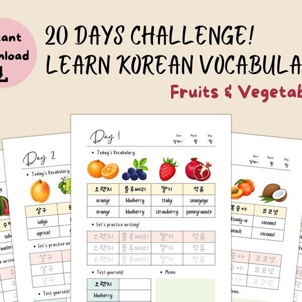 Korean Template - Etsy