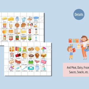 Visual Grocery List for Kids, Shopping List for Children, Shopping ...
