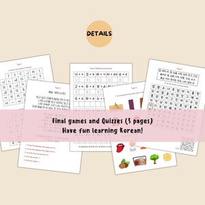 Korean Hangul Learning Sheets, Hangeul for Beginners, Hangul Practice ...