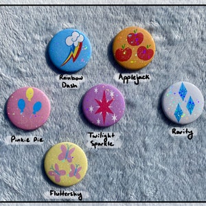 Holographic Cutie Mark Pin-back Button | 1.5" / 37mm - Etsy