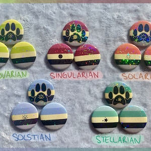 1.5 Holographic Galactian Alignment System Gender Pin-back Button - Etsy