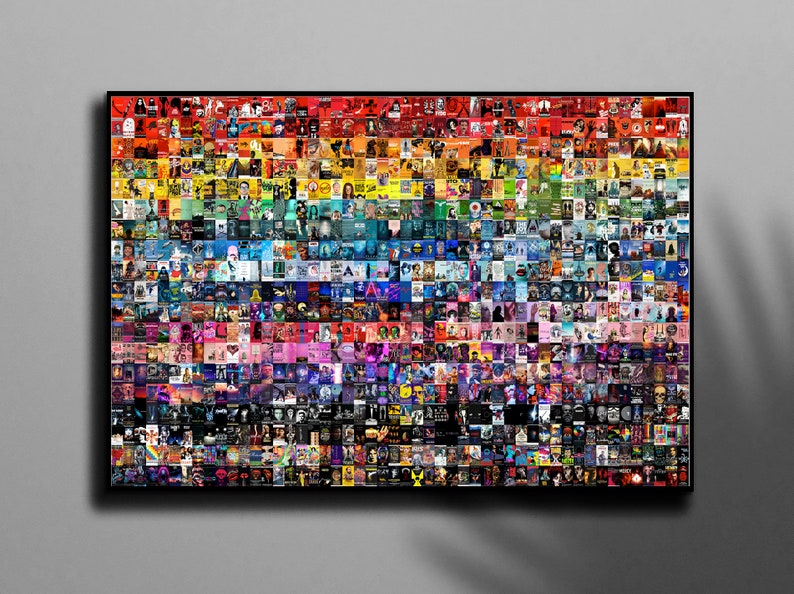 Movie Poster Rainbow Collage Grid DIGITAL DOWNLOAD - Etsy