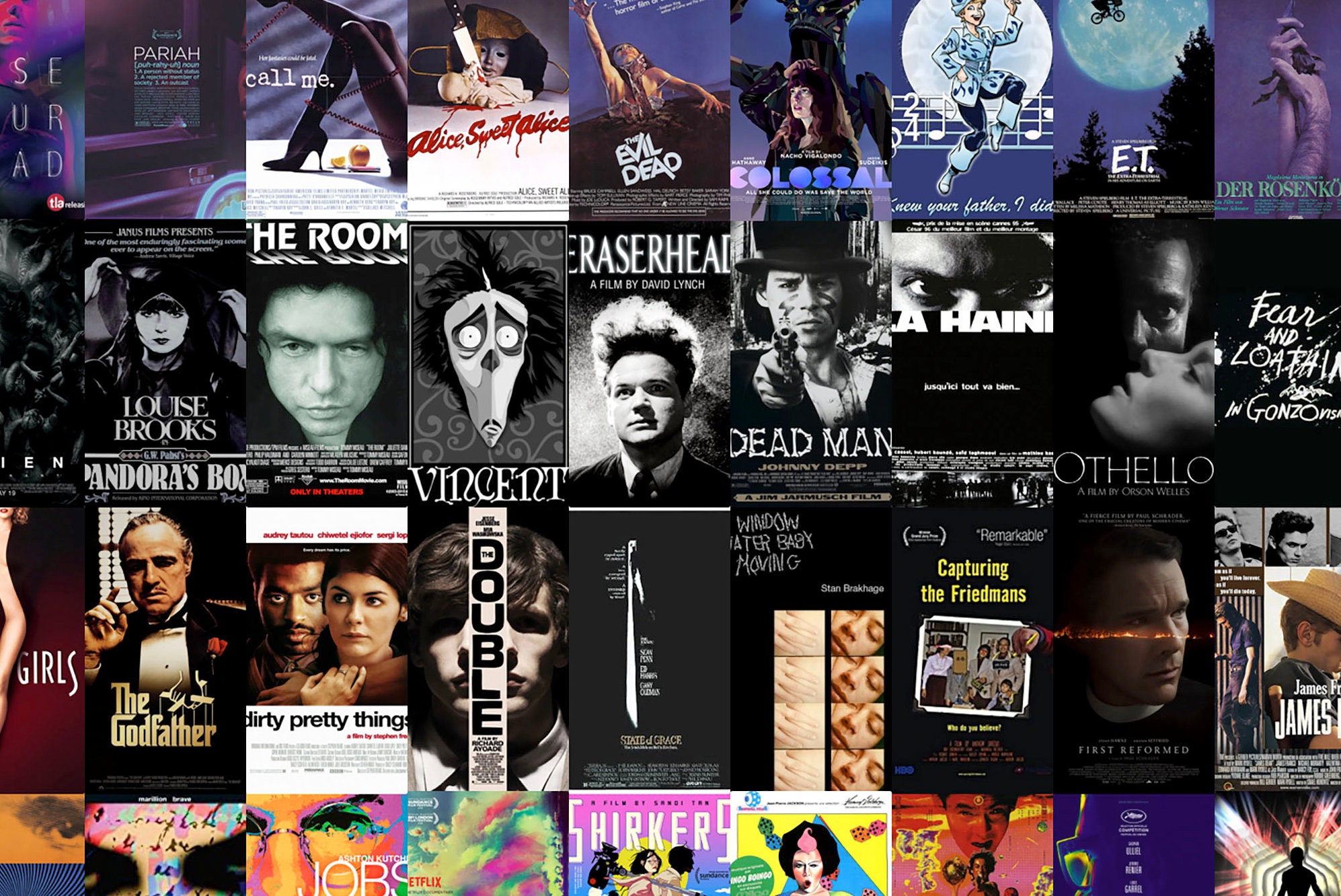 Movie Poster Rainbow Collage Grid - DIGITAL DOWNLOAD - Etsy