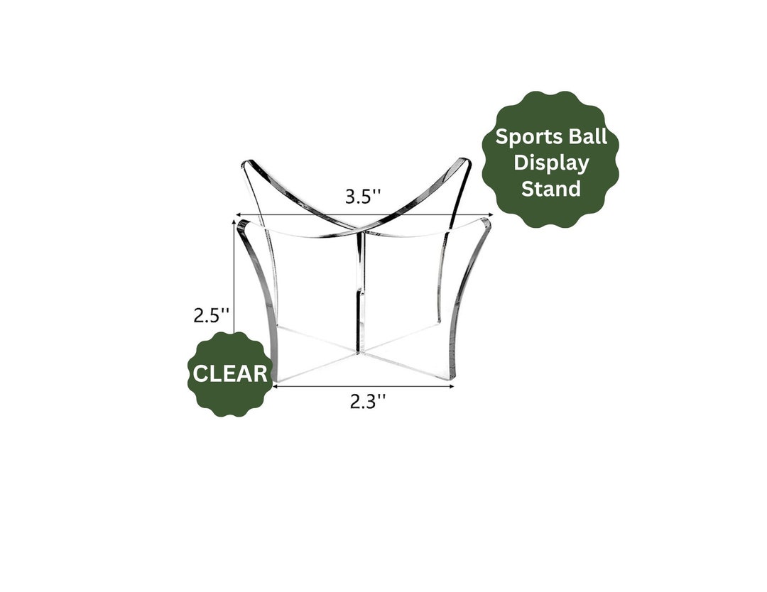 Sports Ball Acrylic Stand Holder, Ball Display Stand for Basketball ...