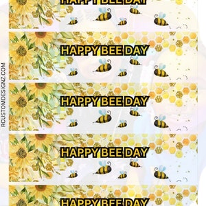 Honey Bee Chip Bag, Bee Water Label, Bee Party Favor, Honey Bee Baby ...