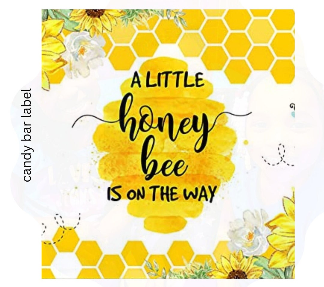 Honey Bee Candy Bar Label, Bee Candy Bar, Bee Party Favor, Honey Bee ...
