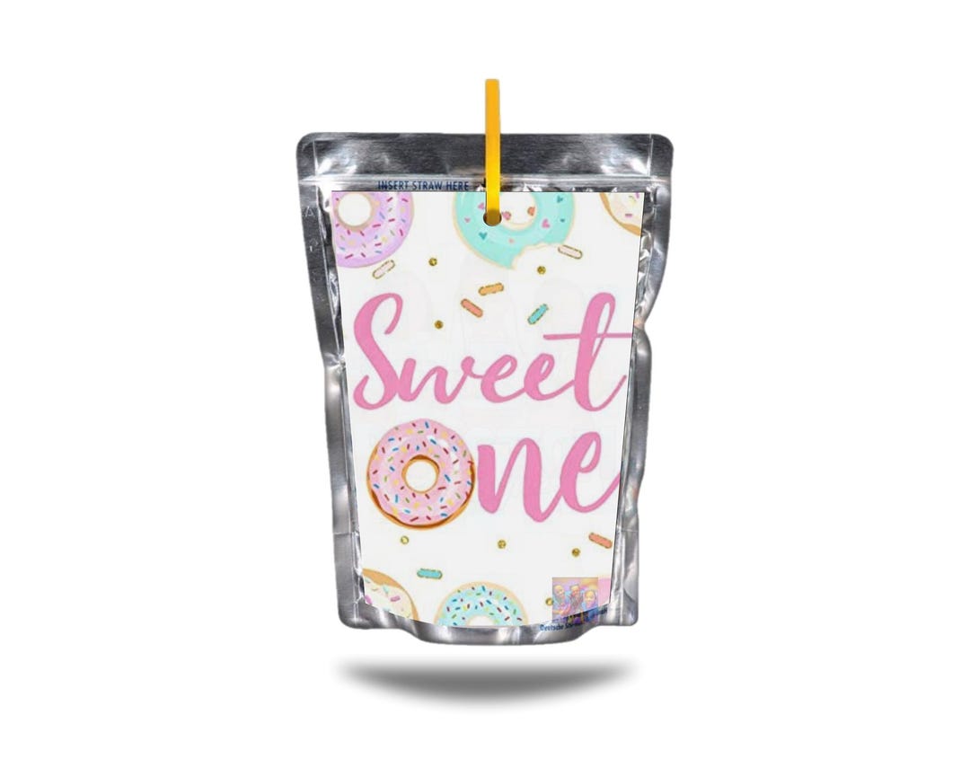 Sweet One Party Favor | First Birthday | Sweet 1 Juice | Donut Birthday ...