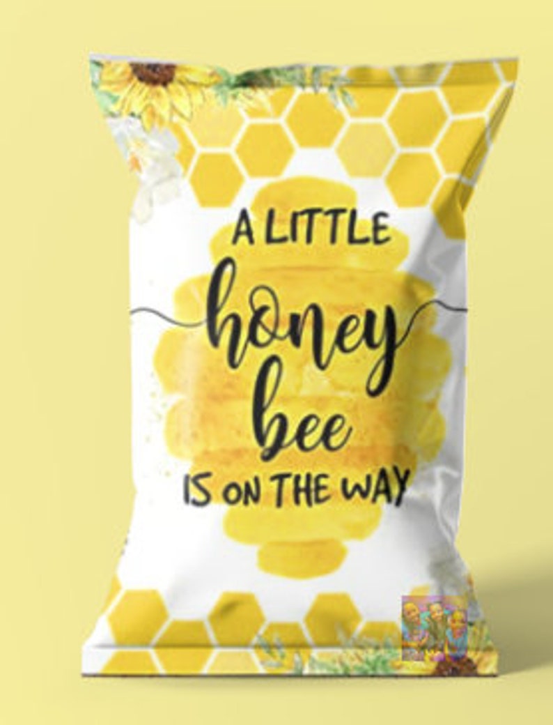 Honey Bee Chip Bag, Bee Chip Bag, Bee Party Favor, Honey Bee Baby ...