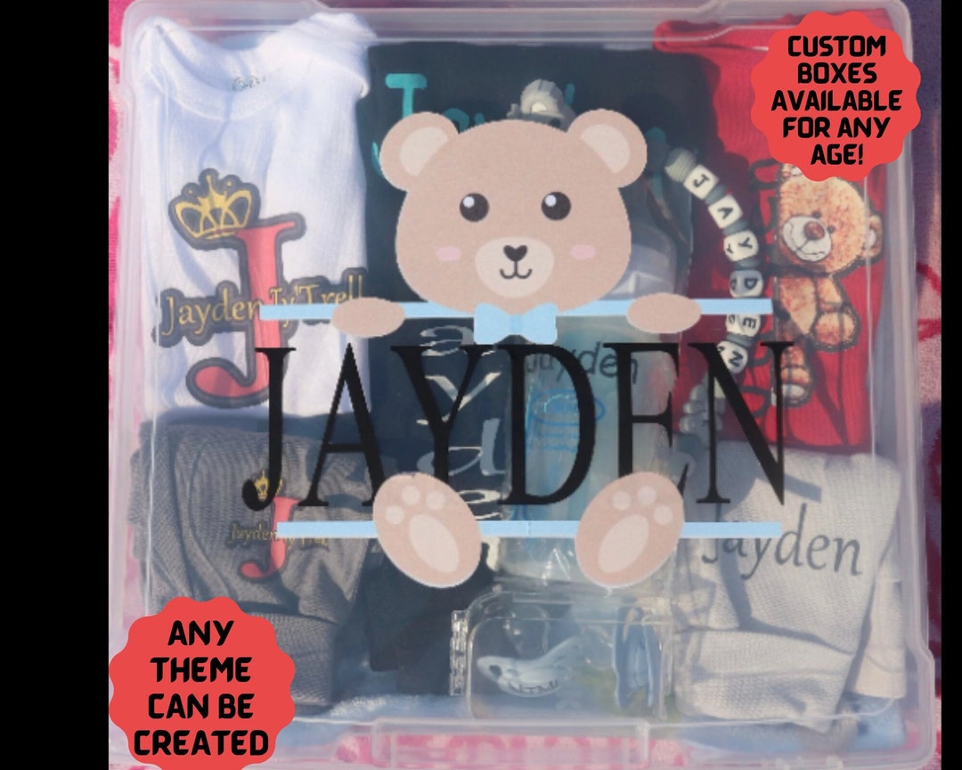 Custom Baby Clothing Gift Box With Baby's Name | Perfect for Baby ...