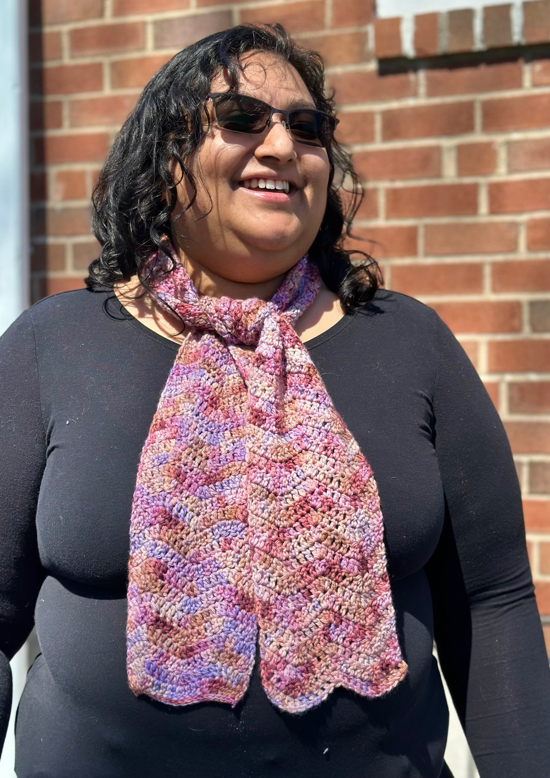 Easy Crochet Ripple Scarf - PATTERN - Etsy