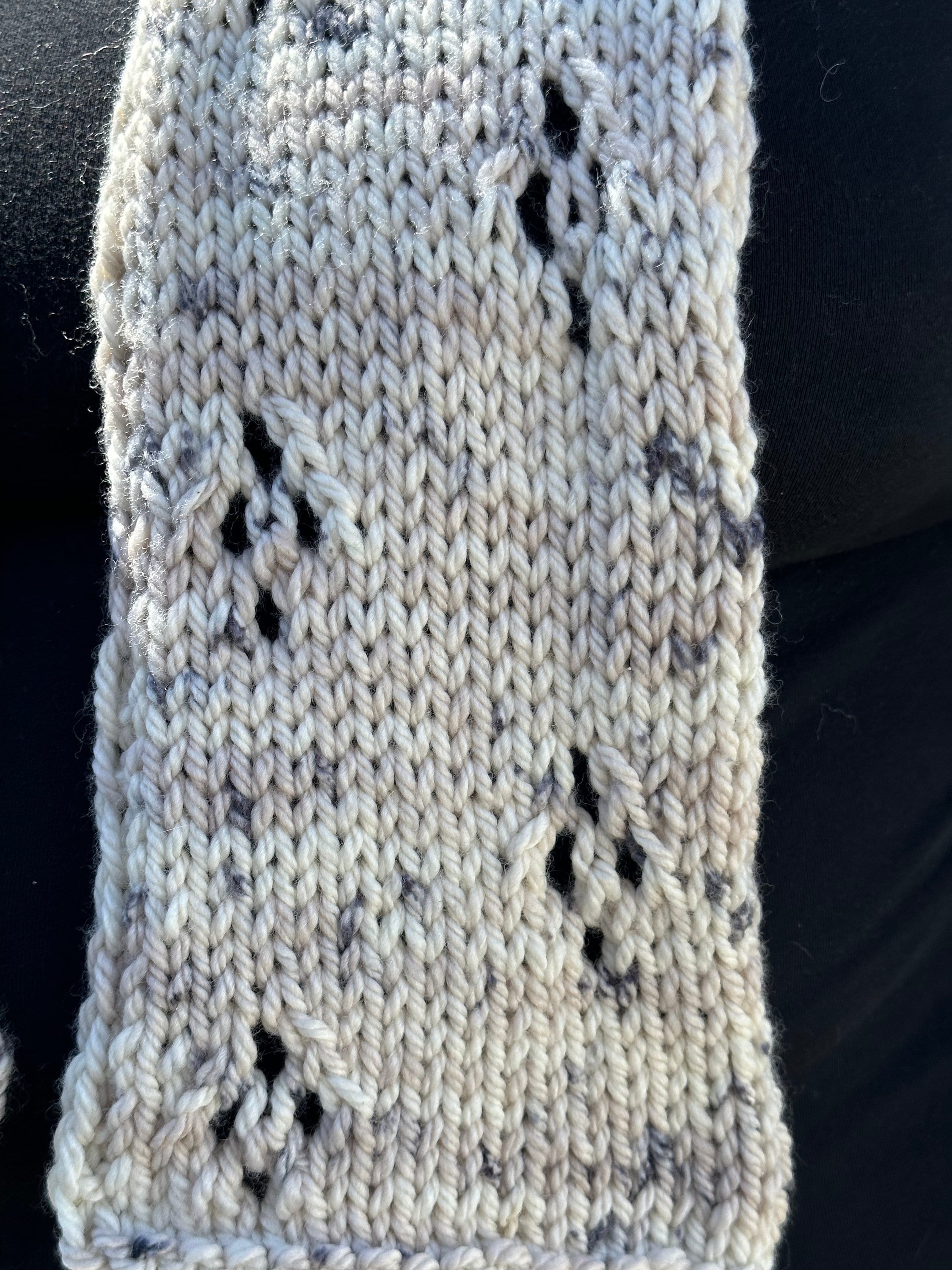 Chunky Eyelet Scarf - KNITTING PATTERN - Etsy