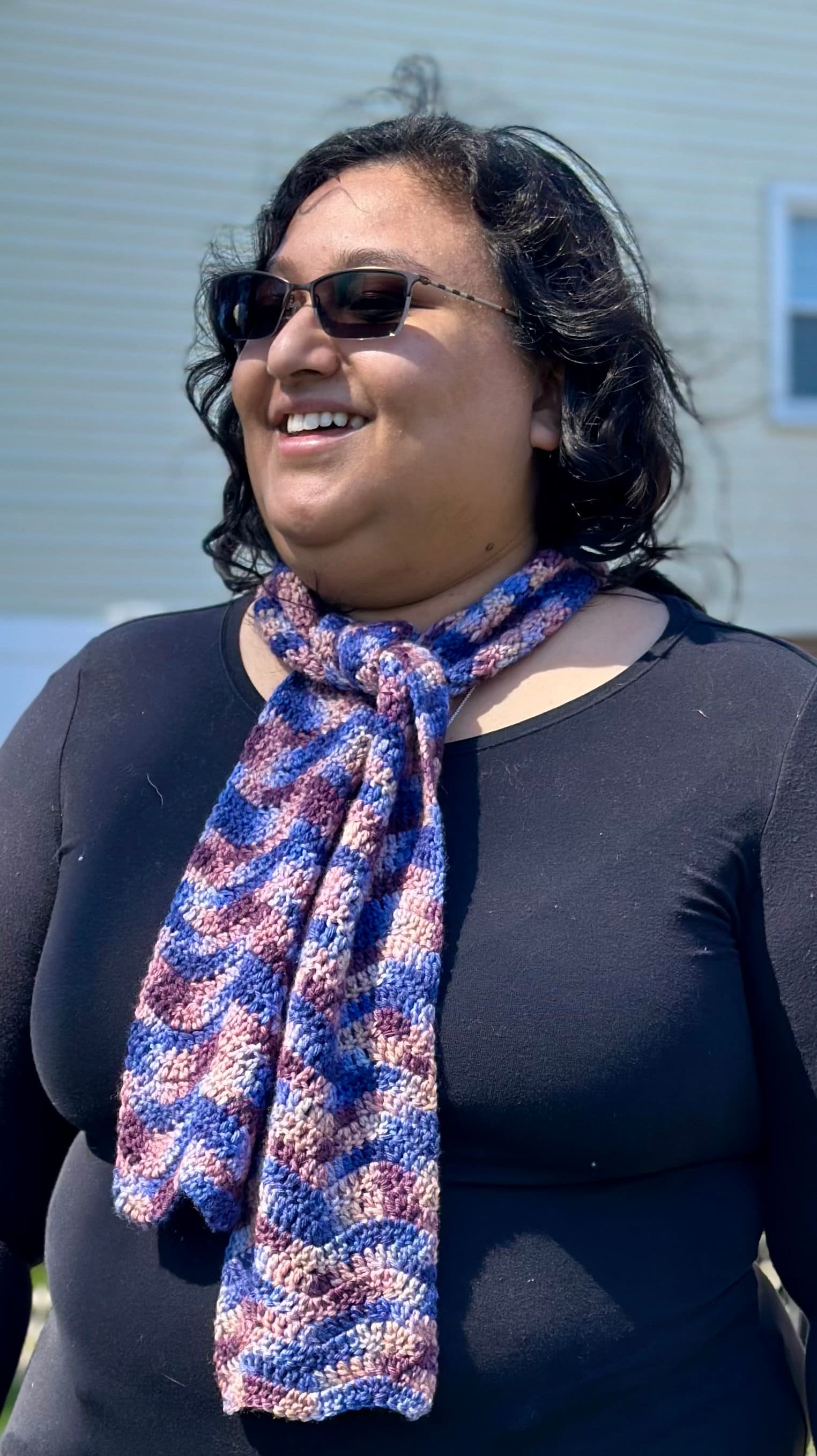 Easy Crochet Ripple Scarf - PATTERN - Etsy