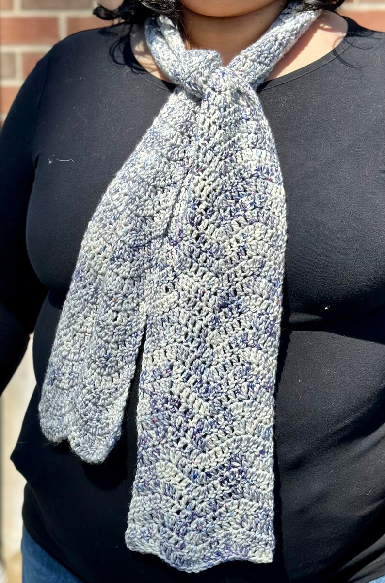 Easy Crochet Ripple Scarf - PATTERN - Etsy