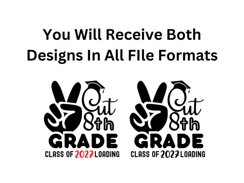 Peace Out 8th Grade Graduation SVG 8th Grade Middle School - Etsy