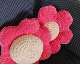 Flower Pillow Crochet Pattern - Etsy
