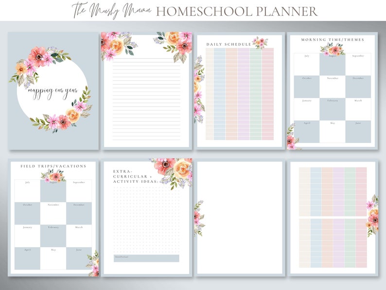 Homeschool Planner, Equine Cover Edition, 2022-2023 Lesson Planner ...