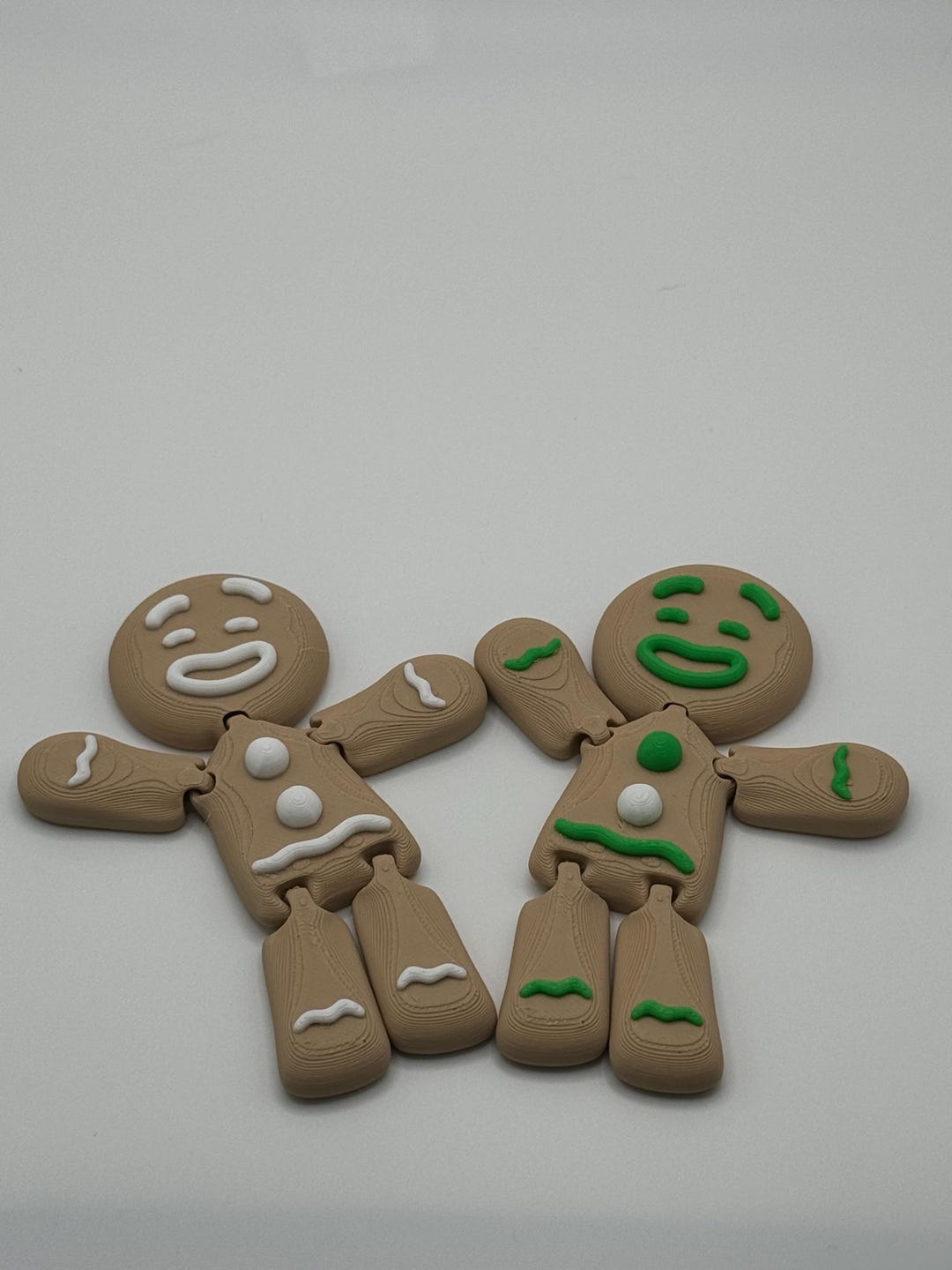 3D Printed Multicolored Articulating Gingerbread Men - Etsy
