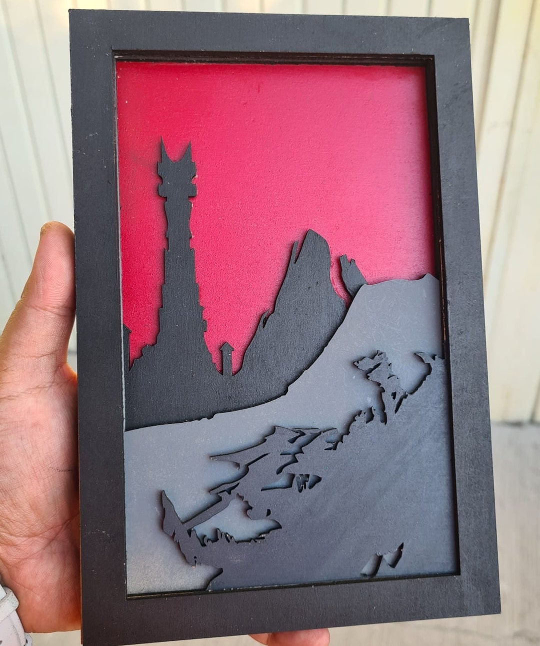 Mordor, Lord of the Rings, Multilayer Frame, Laser Cutting Vector, SVG ...