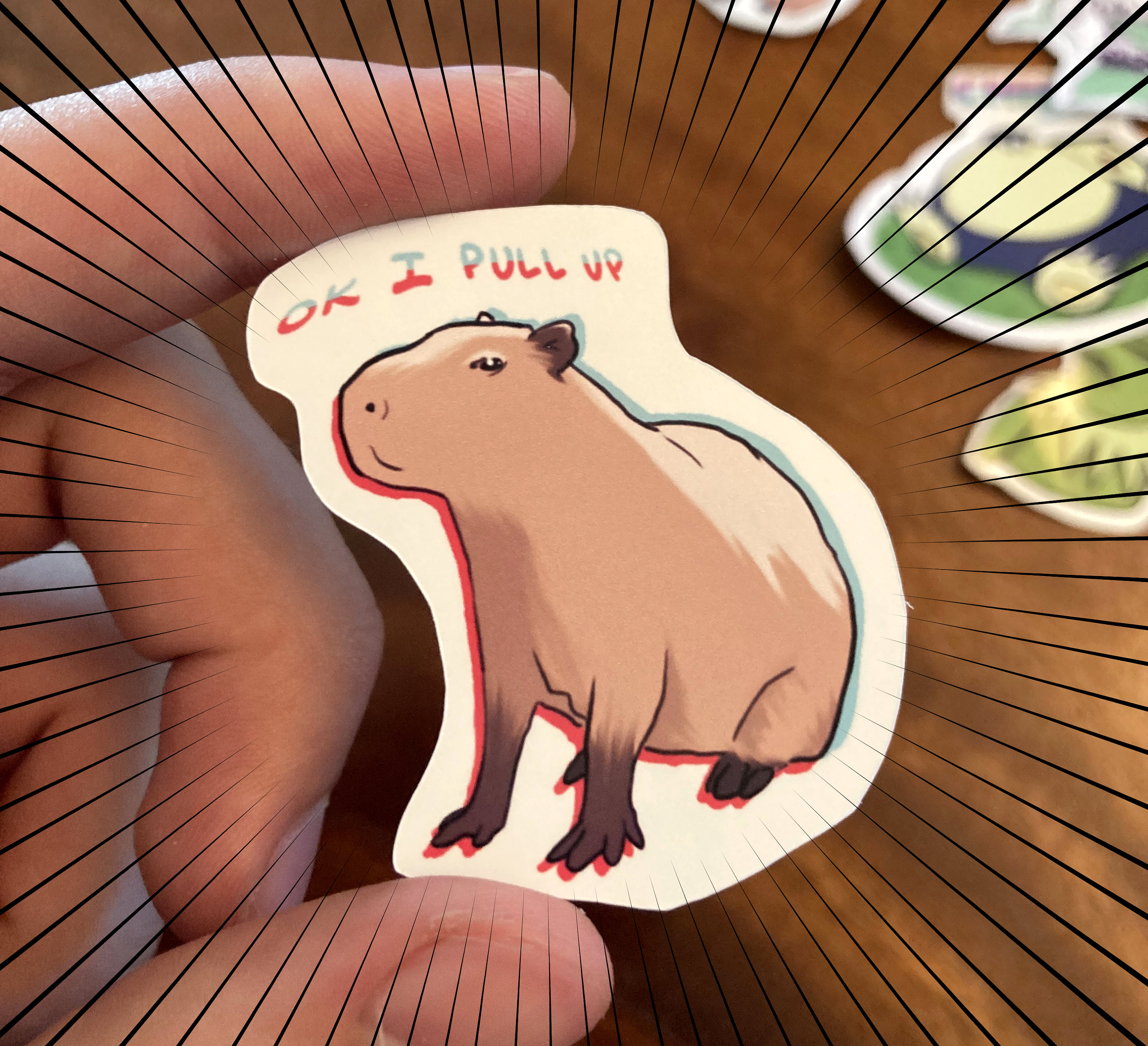 Capybara Vinyl Stickers Designed & Sold By Mila